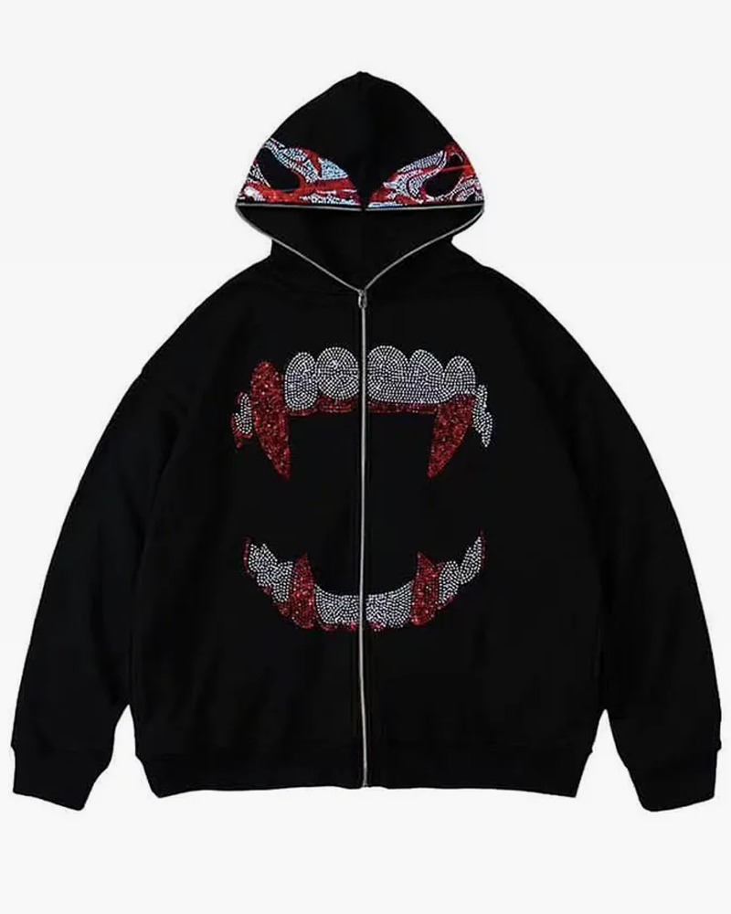 Pull noir strass | Y2K Plug